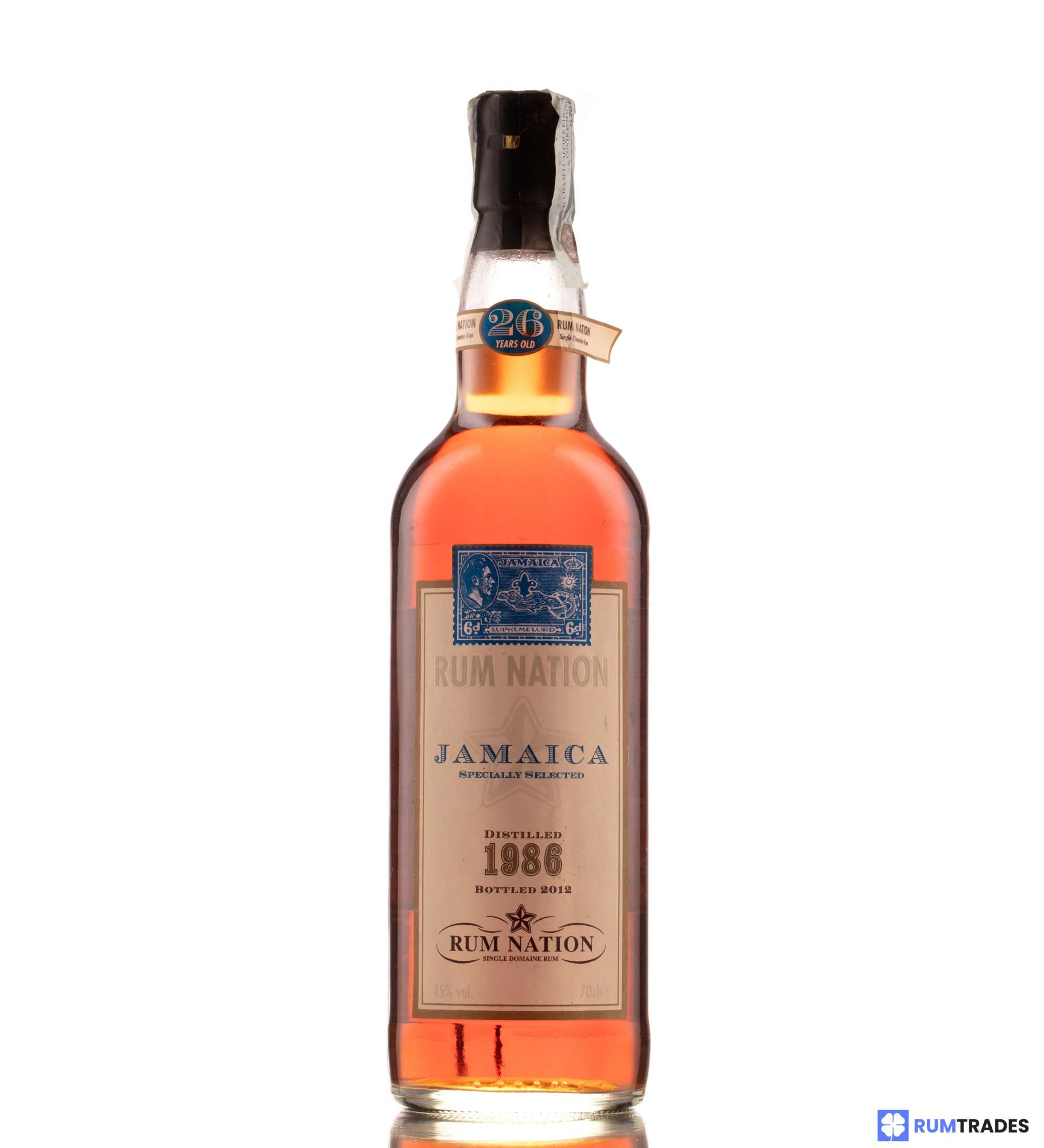 JAMAICA 1986 26 YEARS OLD 45% RUM NATION - SUPREME LORD BOTTLED 2012
