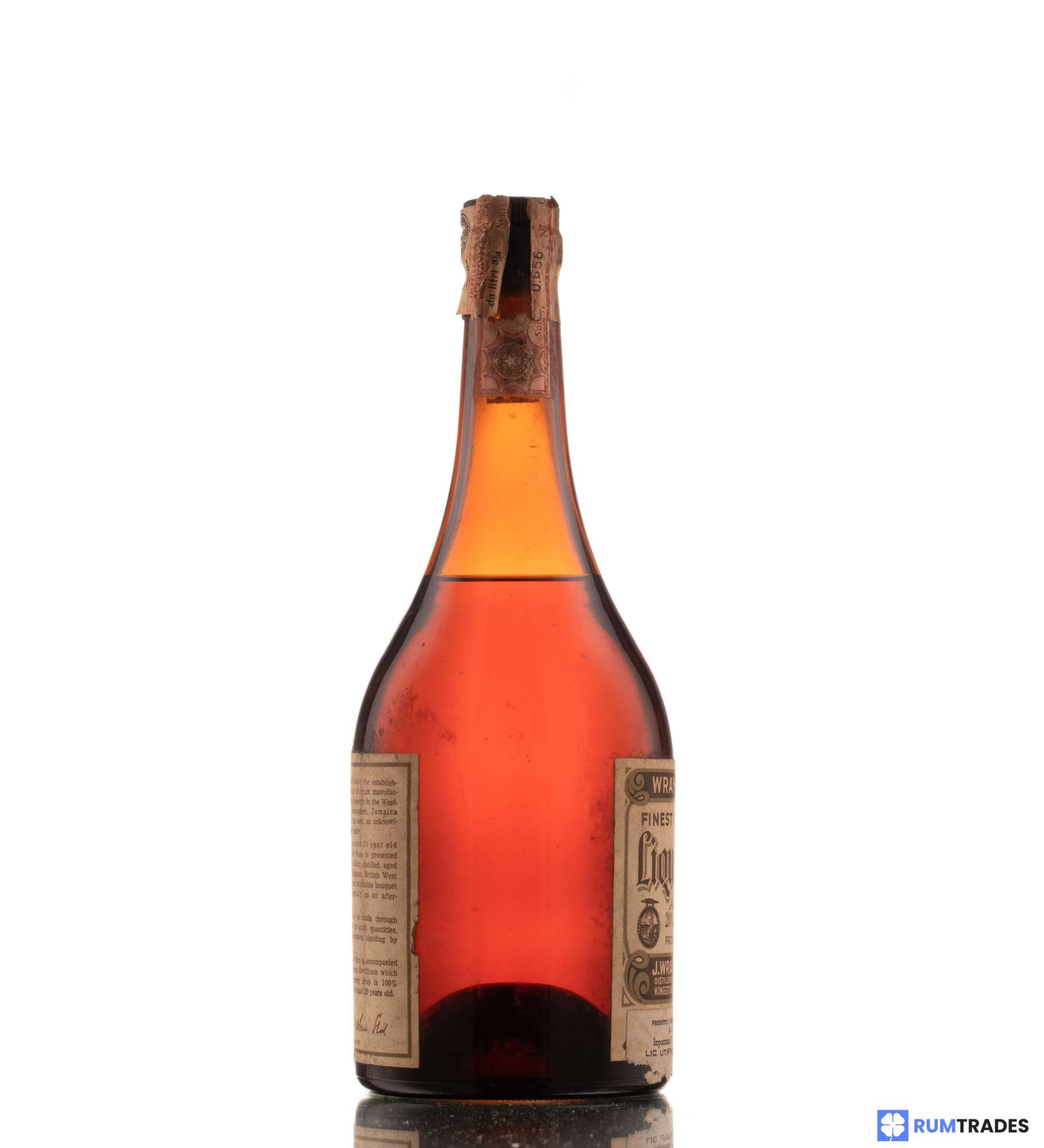 WRAY & NEPHEW LIQUER RUM 20 YEARS OLD 43% - BOTTLED 1950S